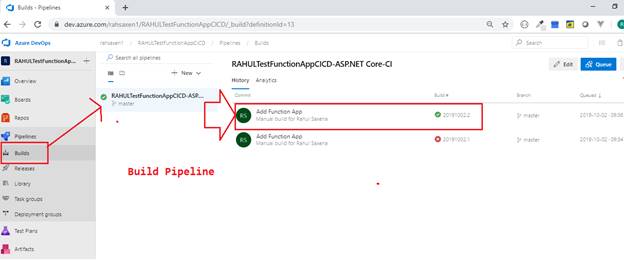 Azure DevOps - CI CD - Build And Release Pipeline - Azure Function